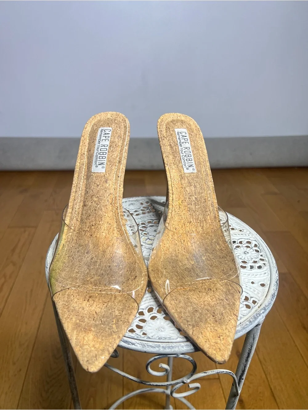 Cape Robbin | Shoes | Cape Robbin Clear Cork Pointed Toe Mules | Poshmark